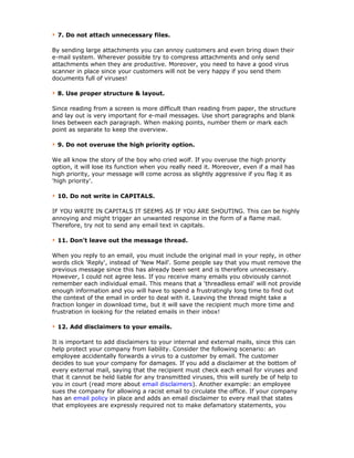Email etiquette | DOC