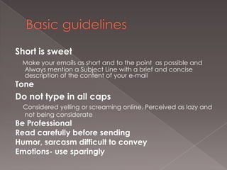 Email etiquette | PPT