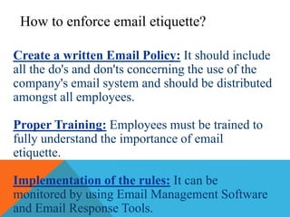 Email etiquette (Communication Skills) | PPTX