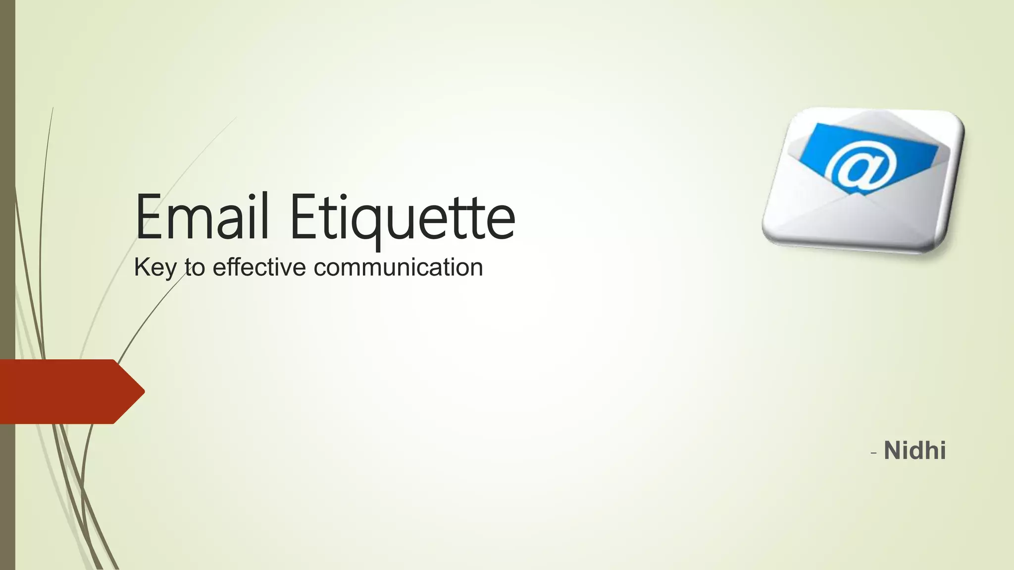 Email etiquette | PPTX