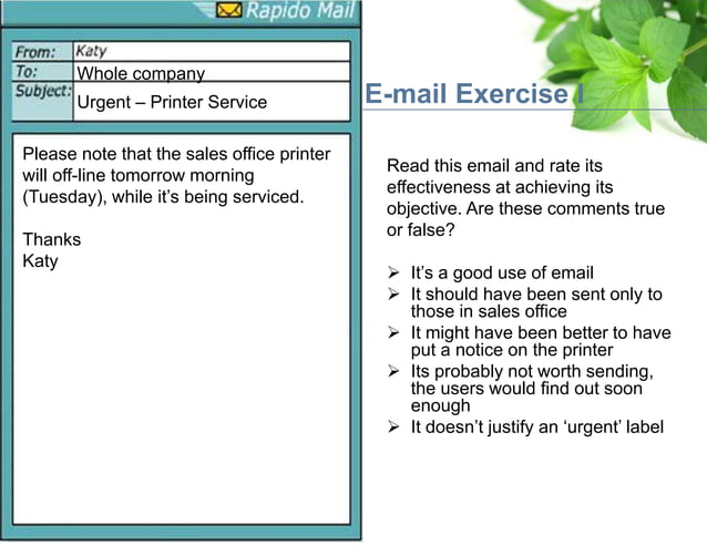 Email etiquette.ppt