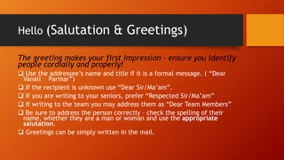 Email Etiquette | PPTX
