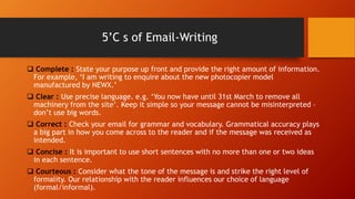 Email Etiquette | PPTX