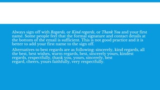 Email etiquette | PPTX