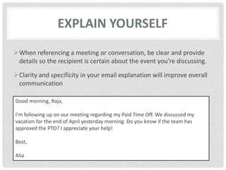 E mail etiquette | PPT