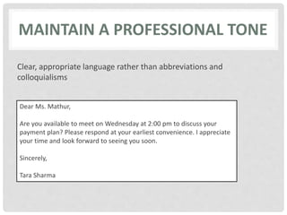 E mail etiquette | PPT