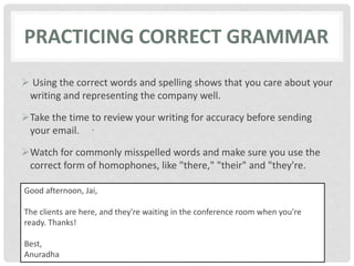 E mail etiquette | PPT