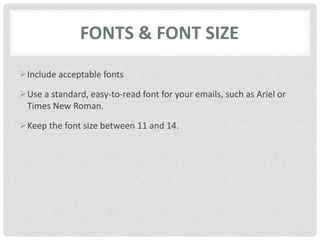 E mail etiquette | PPT