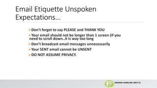 Email etiquette.ppt