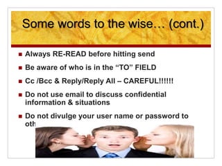 Email etiquette.ppt