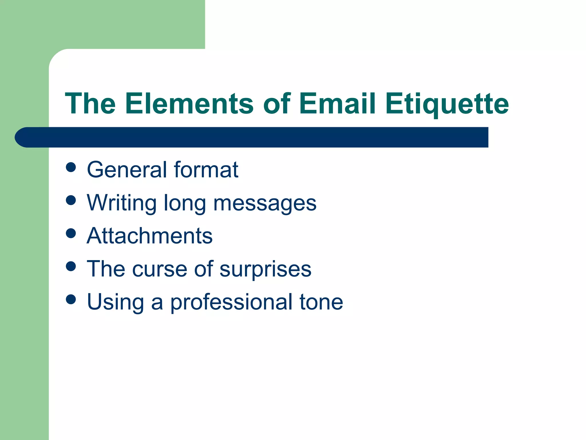 Email Etiquette | PPT