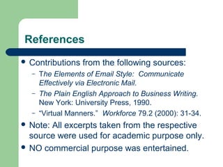 Email Etiquette | PPT