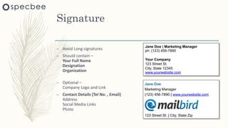Email Etiquette Share - How to Improve Business Email Writing Skills | PPTX
