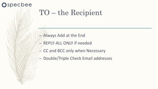 Email Etiquette Share - How to Improve Business Email Writing Skills | PPTX