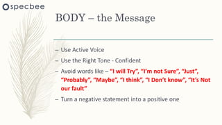 Email Etiquette Share - How to Improve Business Email Writing Skills | PPTX