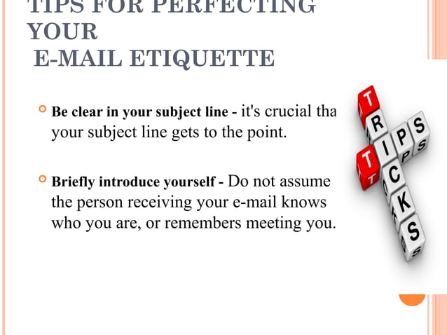 Email etiquette 1 | PPT | Email | Internet