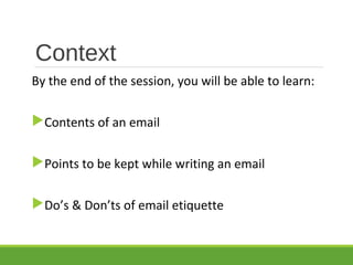 Email etiquette [advanced level] | PPT
