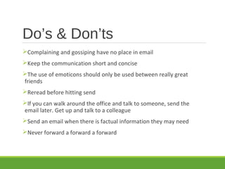 Email etiquette [advanced level] | PPT