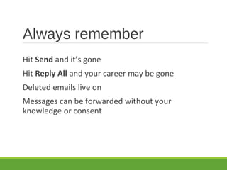 Email etiquette [advanced level] | PPT