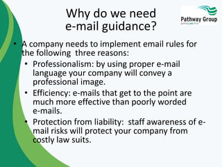 Email etiquette and effective email use guidance for staff and ...