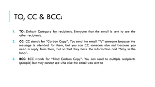 Email Etiquette | PPT | Free Download