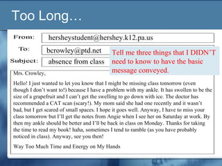 Email Etiquette for HS Freshman | PPT