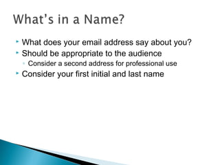 Presentation on Email Etiquette | PPT