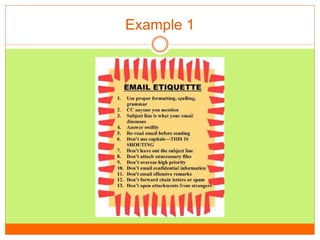 Email etiquette posters | PPTX