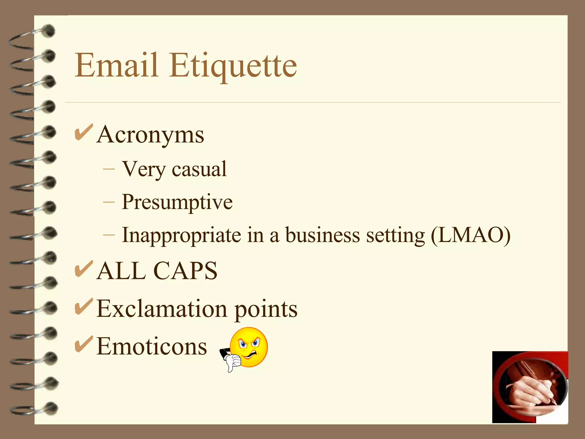 Email Etiquette Workshop | PPT