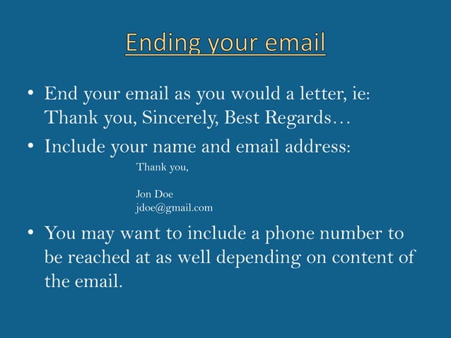 Email Etiquette Presentation | PPTX