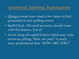 Email Etiquette Presentation | PPTX