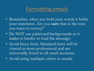 Email Etiquette Presentation | PPTX
