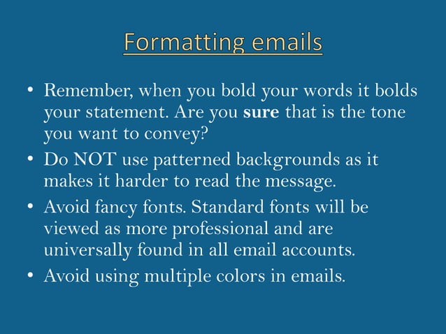 Email Etiquette Presentation | PPTX
