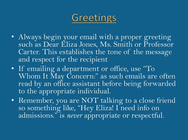 Email Etiquette Presentation | PPTX