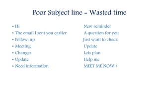 Email etiquette presentation | PPT