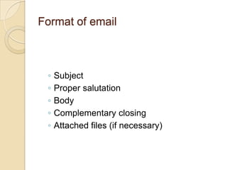 Email etiquettes for presentations.. | PPTX