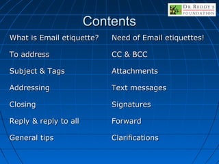 Email etiquettes | PPT
