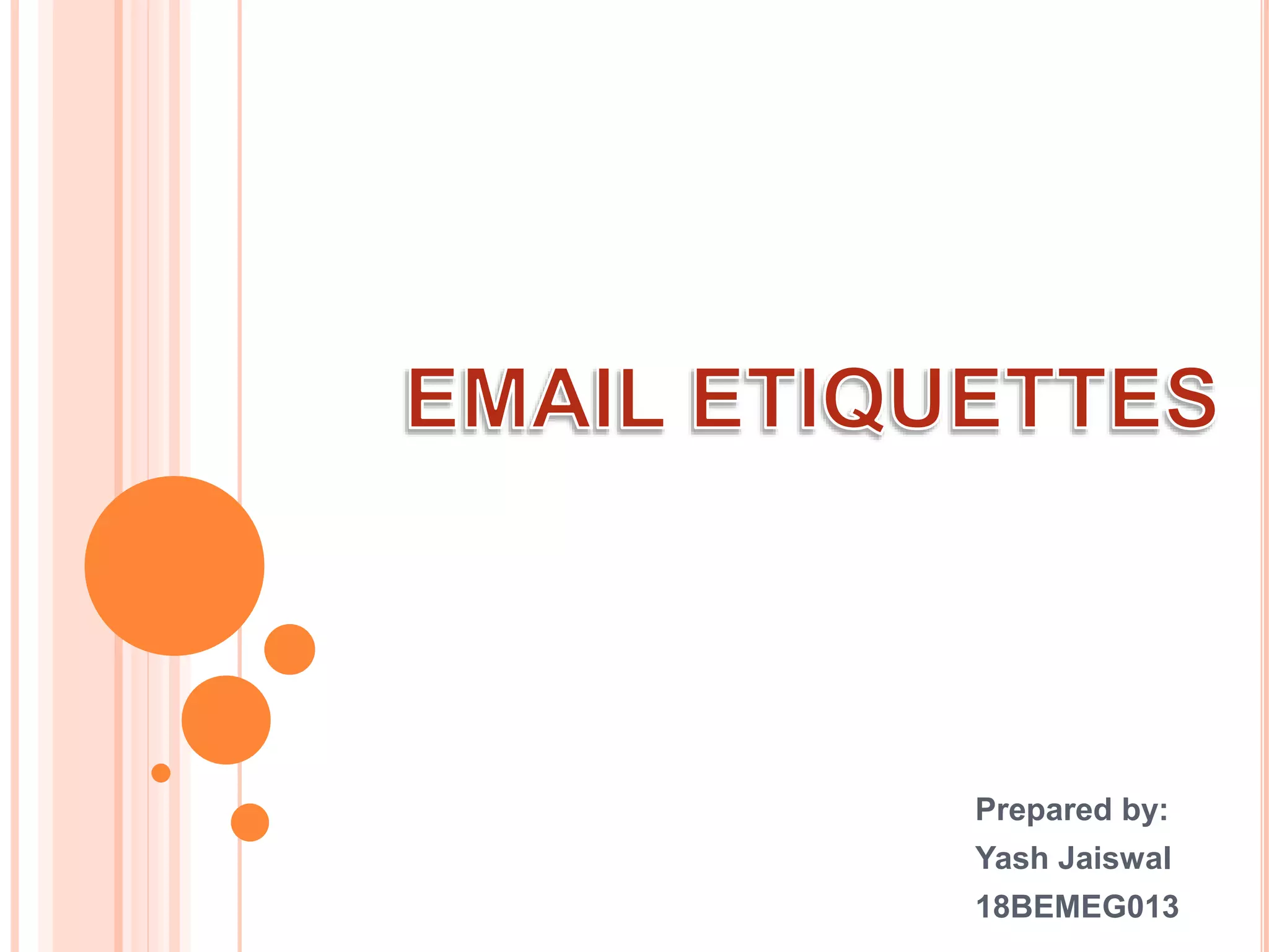 Email Etiquette - Basics | PPT