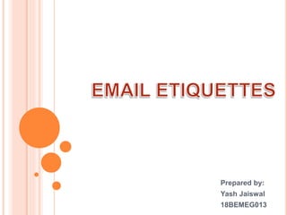 Email Etiquette - Basics | PPTX