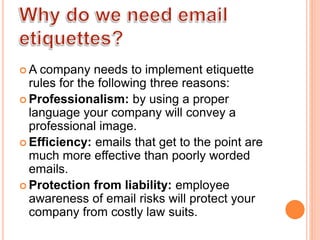 Email Etiquette - Basics | PPT | Free Download