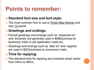 Email Etiquette - Basics | PPTX