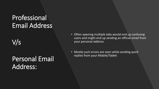 Essentials of Email Etiquettes | PPTX
