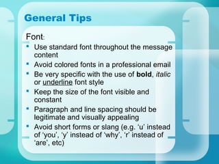 Email etiquettes_110 | PPT