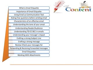 Emailing Insight : An essential element for career | PPTX
