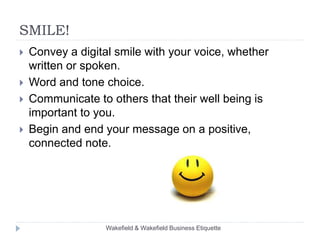 Email Etiquette: Keep it Professional and Positive | PPTX