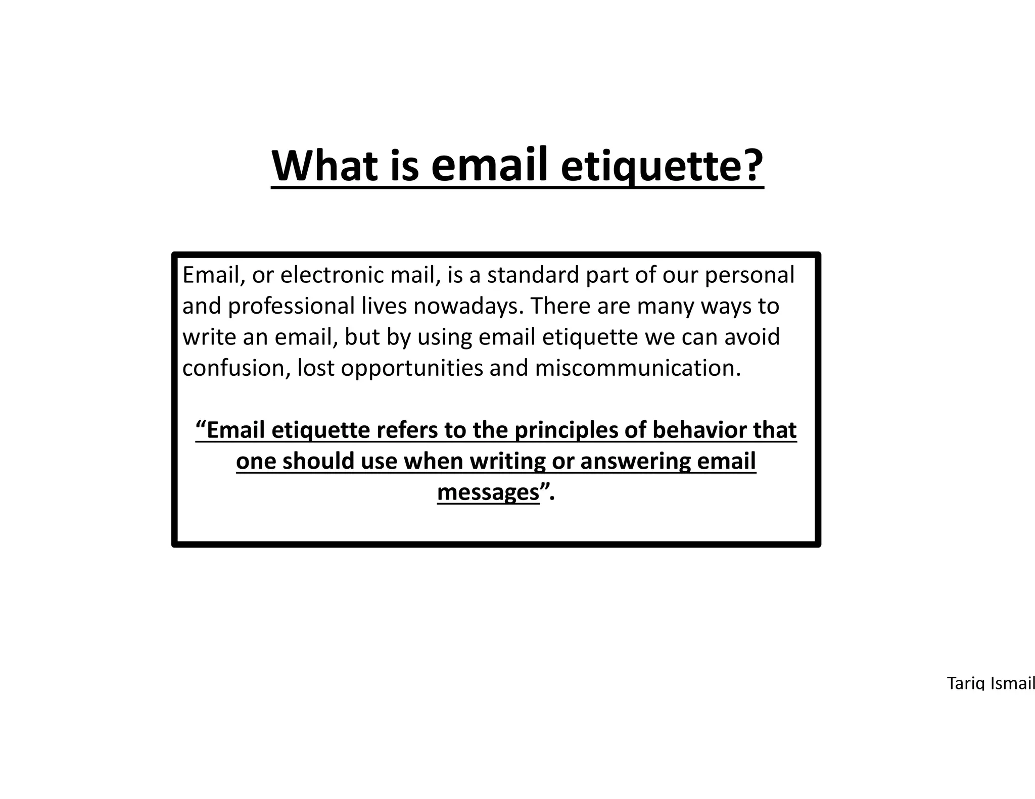 Email etiquettes pdf | PDF