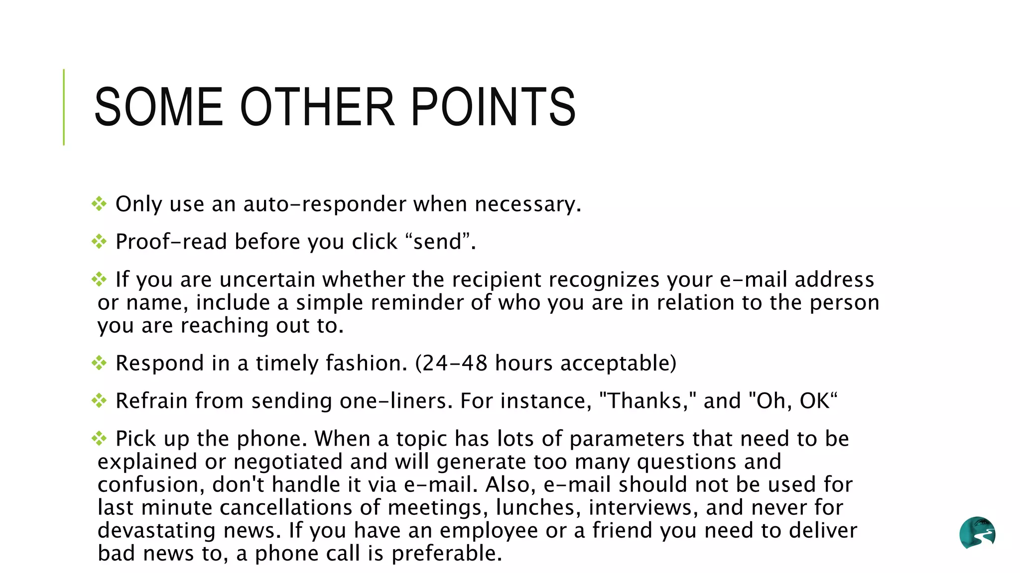 Email etiquette for your organization or business | PPTX