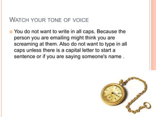 Email ettique te | PPTX | Email | Internet