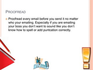 Email ettique te | PPT