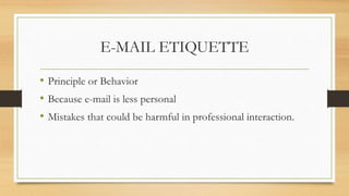 Email etaiquette | PPT
